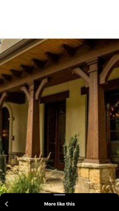 I’m adding faux cedar headers above windows