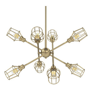 Golden Lighting Axel OG 8 Light Large Chandelier, Gold, 1945-8OG-WIRE ...