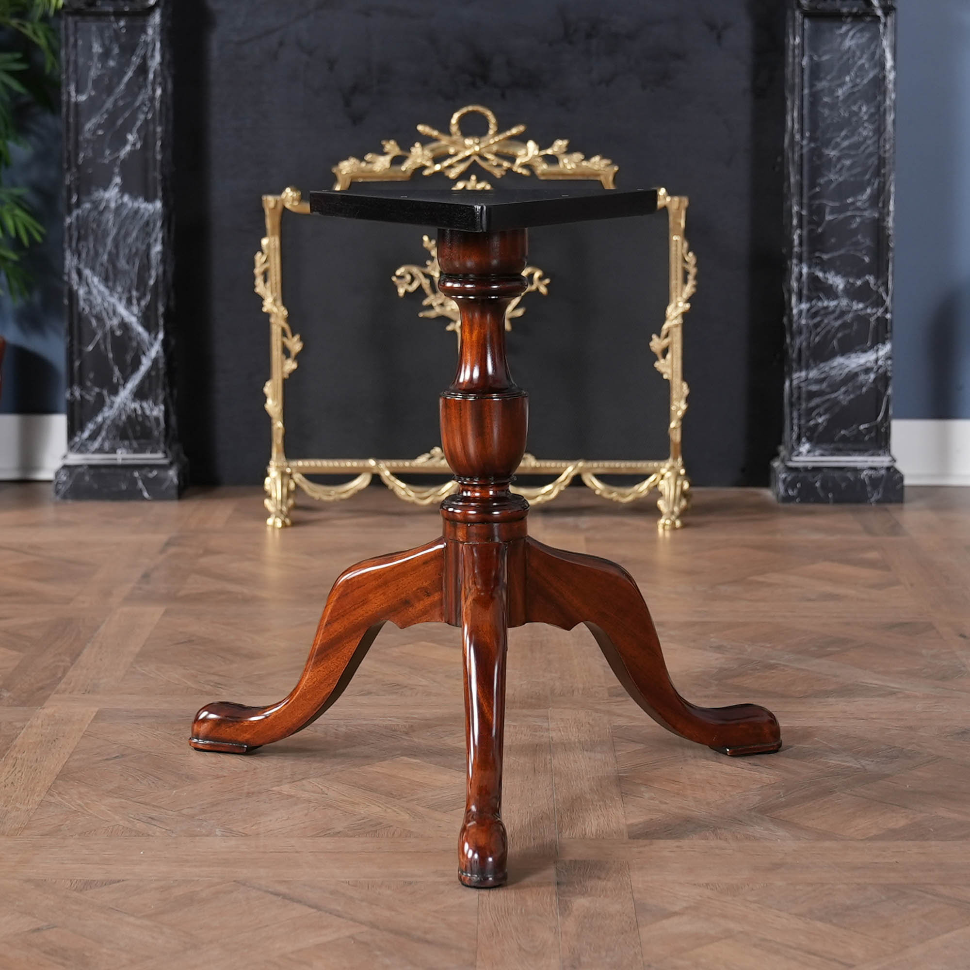 Queen Ann Mahogany Drum Table - Traditional - Coffee Tables - by ...