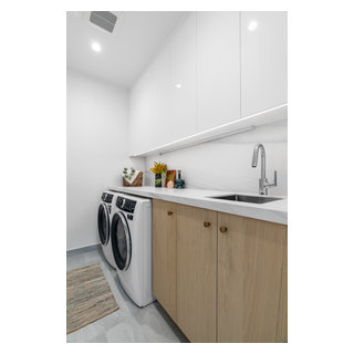 Colonial Revival: Los Altos Whole Home Remodel - Laundry Room - San ...