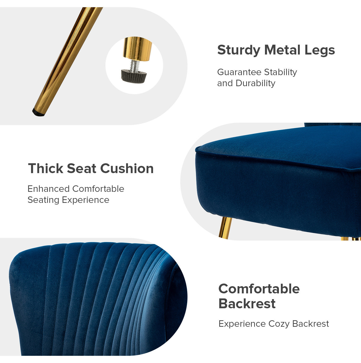 Upholstered Side Chair, Set of 2 - Midcentury - Armchairs And Accent ...