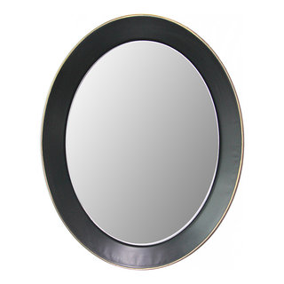 Oval metal decorative mirror - Industrial - Bathroom Mirrors - by ...