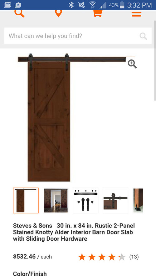 washing machine/dryer niche...what door?