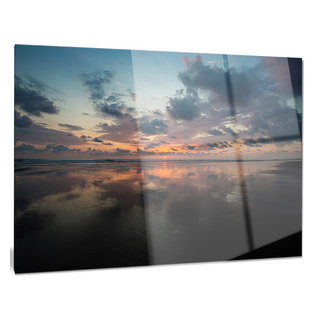 "Matapalo in Costa Rica Beach Sunset" Metal Wall Art, 28"x12" - Beach ...