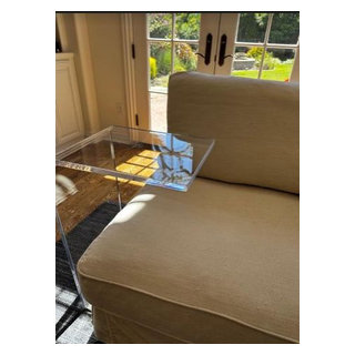 Acrylic "C" Slide End Table 18"x 13.5"x28" high 3/4" Thick - Modern ...