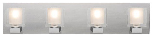 Besa Lighting 4WF-BOLOFR-SN Bolo - 4 Light Bath Vanity - Transitional ...