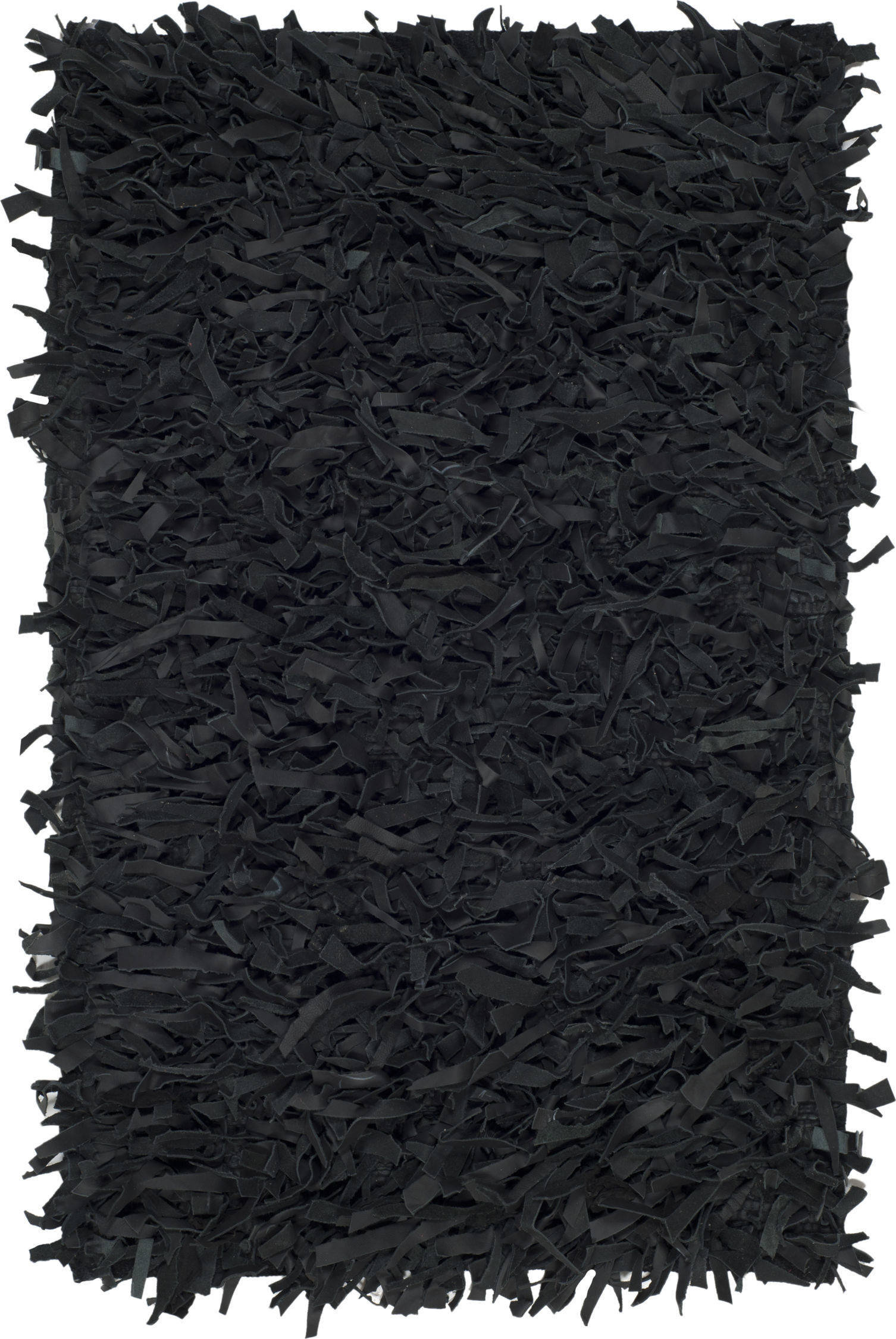 Safavieh Leather Shag Lsg601A Rug, Black, 4'0" x 6'0" - Contemporary ...