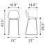 Brody Bar Chair, Set of 2 - Contemporary - Outdoor Bar Stools And ...