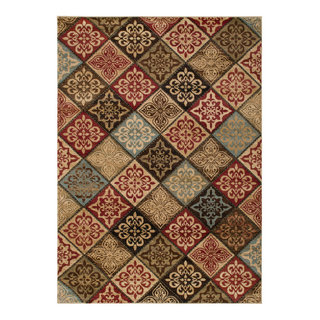 City Mosaic Multi Contemporary Area Rug, 7'10"x9'10" - Contemporary ...