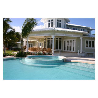 Key West glass tile pool - Traditional - Pool - Miami - by Foreverpools ...