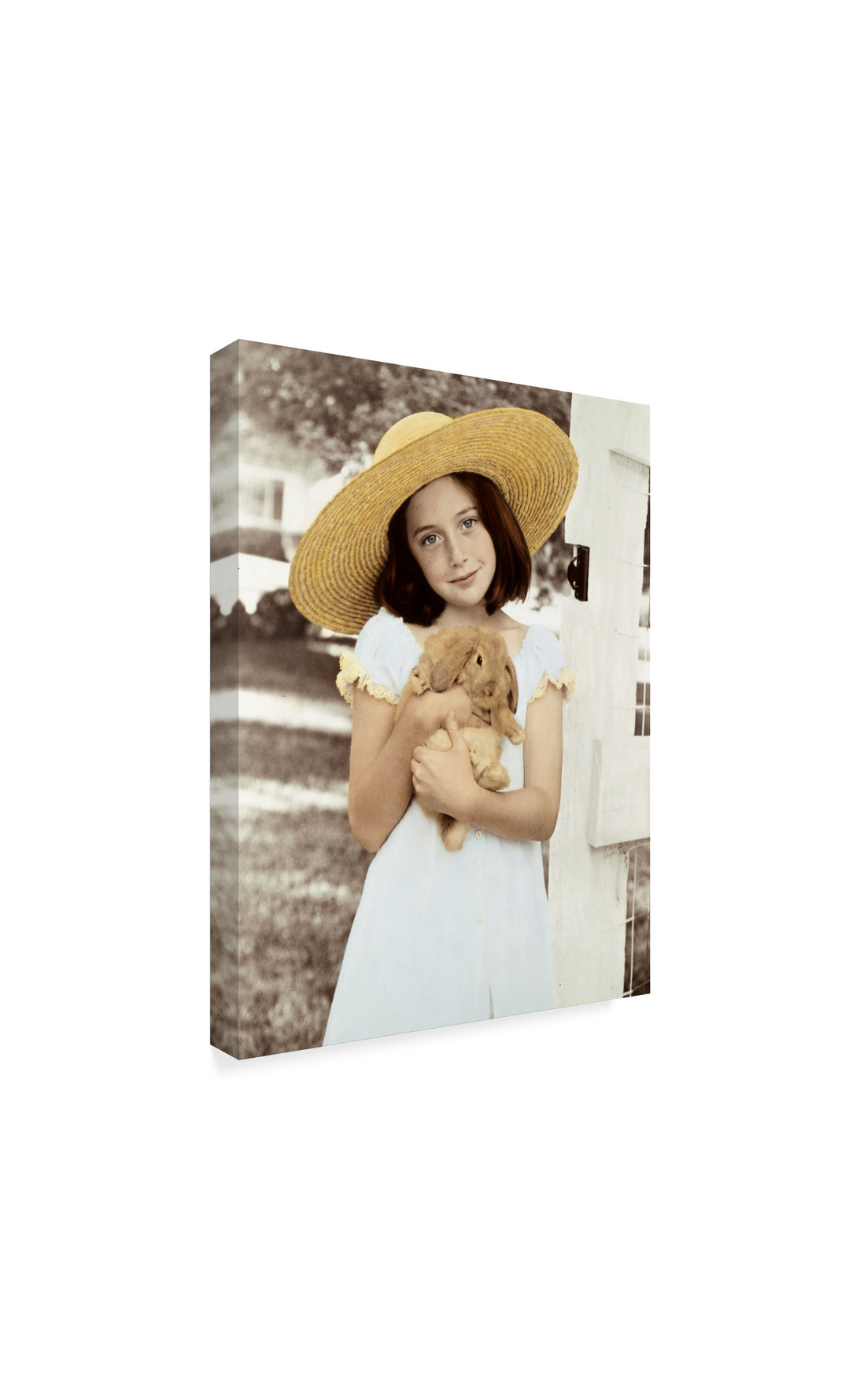 Sharon Forbes 'Bunny Love' Canvas Art, 19"x14" - Farmhouse - Prints And ...