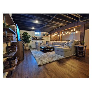 Industrial Urban Loft Basement - Industrial - Basement - Philadelphia ...