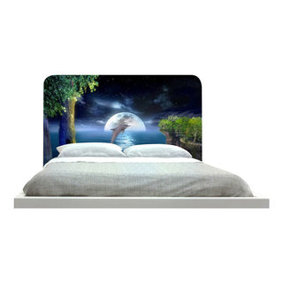 "Flying Dolphin" Headboard, King - Contemporary - Headboards - by ...