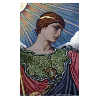 Elihu Vedder Head of Minerva, 18"x27" Wall Decal Print, 18x27 ...