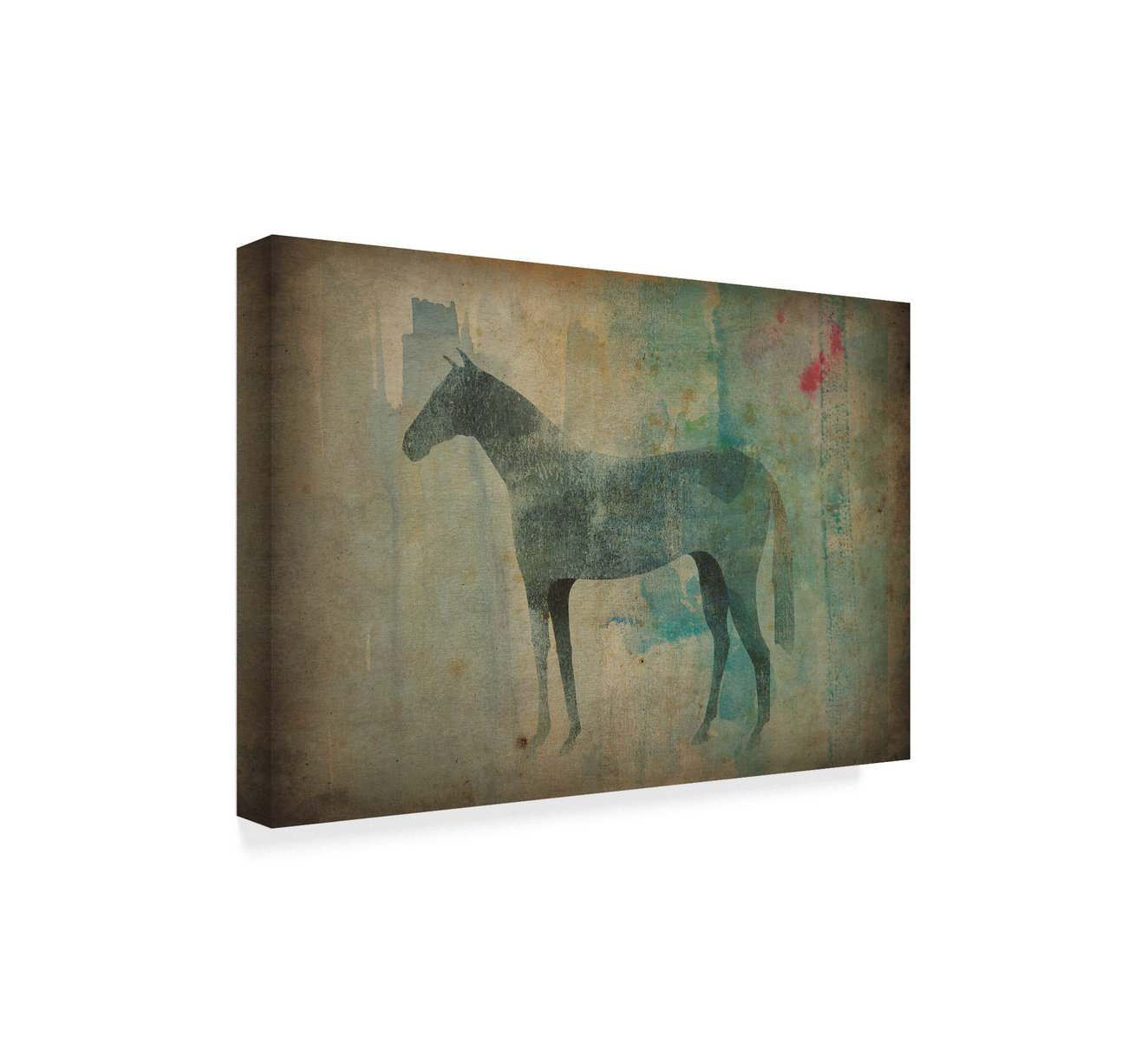 Ryan Fowler 'Cheval Noir V3' Canvas Art, 16"x24" - Contemporary - Prints And Posters - by ...