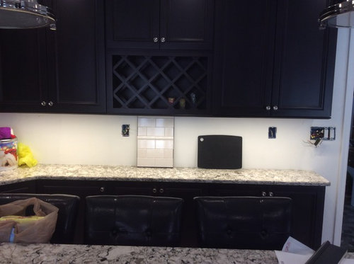 Coordinating backsplash with Cambria "Bellingham" Quartz counter and