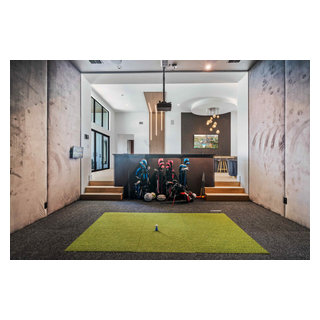 Golf Simulator - Home Gym - Orlando - by Suzanne Nichols Design Group ...