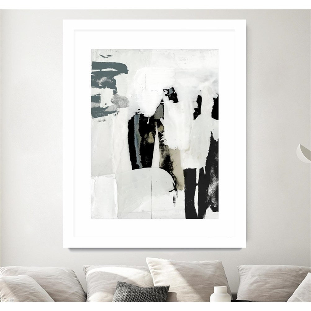 Giant Art 24x32 Broken Window I Matted and Framed in White ...