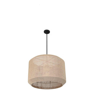 Kalco Lighting Cebu Pendant, Matte Black, 26.00 - Beach Style - Pendant ...
