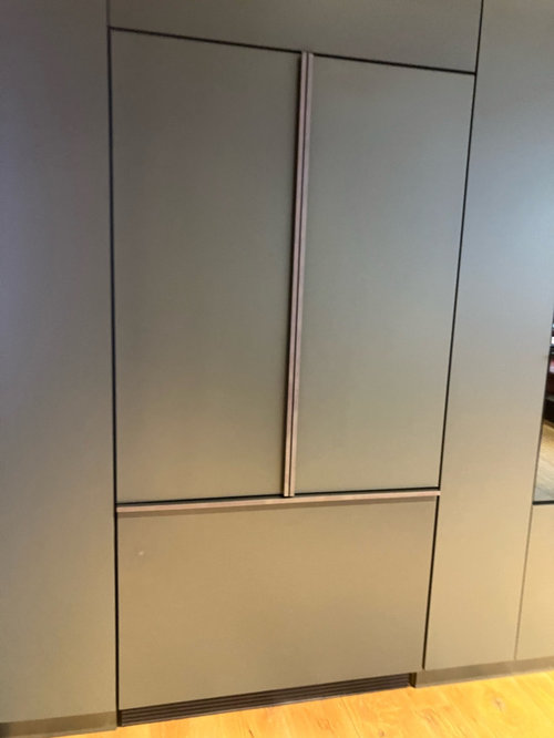 Edge pull on a panel refrigerator? | Houzz Forum