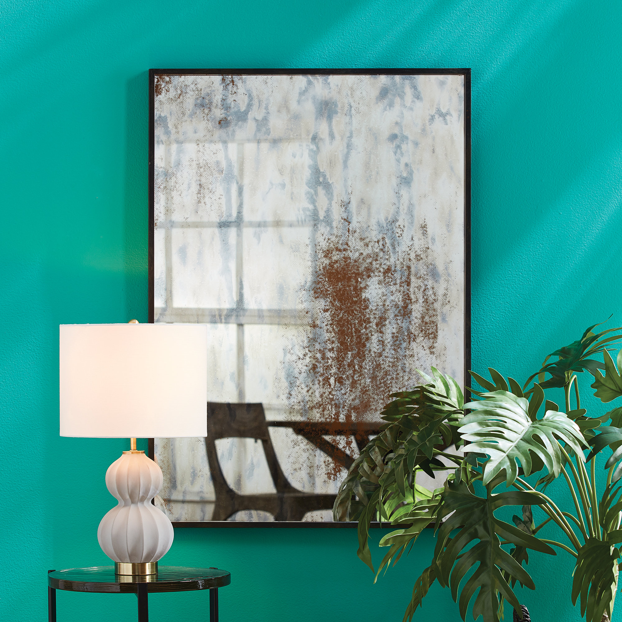 Malik Distressed Mirror, 27.5x1x39.25 - Contemporary - Wall Mirrors ...
