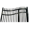 Aleko VIENNA Style 12' Steel Dual Swinging Driveway Gate With ...