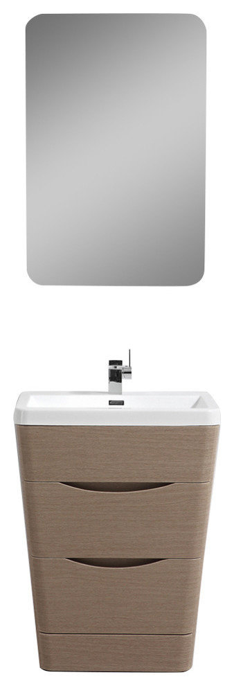 Venice 32" Vanity Set With Mirror, 142"x31.25"x31.5" - Contemporary ...