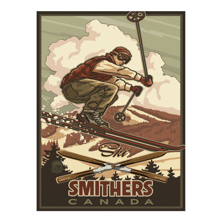 by Artist Paul A. Lanquist Smithers British Columbia Art Print, 18"x24 ...