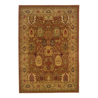 Oriental Weaver Allure 006F1 Rust Rug, 3'10"x5'5" - Mediterranean ...