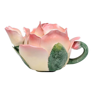 Pink Rose Teapot - Eclectic - Teapots - by Cosmos Gifts Corp. | Houzz