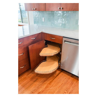 Custom Corner Cabinet with Pull-Out Lazy Susan - Transitional - Kitchen - Seattle - by Massey ...