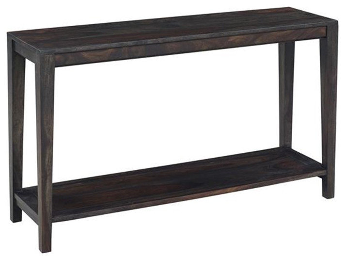 Porter Designs Fall River Solid Sheesham Wood Console Table - Brown - Rustic - Console Tables ...