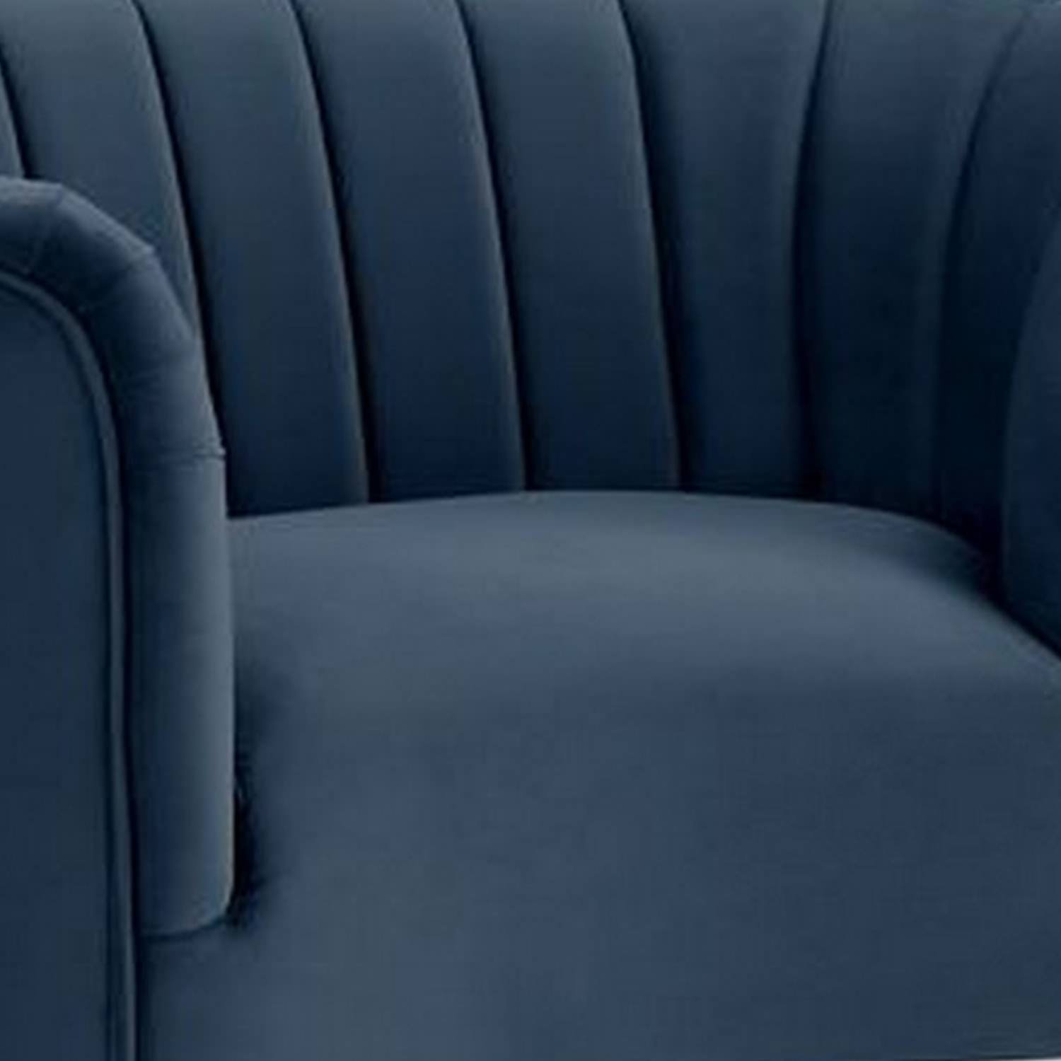 Benzara BM262212 Chair With Vertical Channel Tufting and Curved Design ...