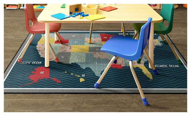 Flagship Carpets FA1815-22FS United States Collage, 4'x6 ...