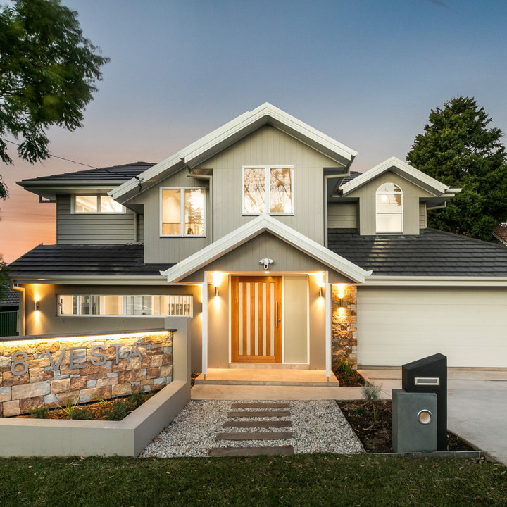 75 Beautiful Hamptons Exterior Home Design Ideas & Designs | Houzz AU