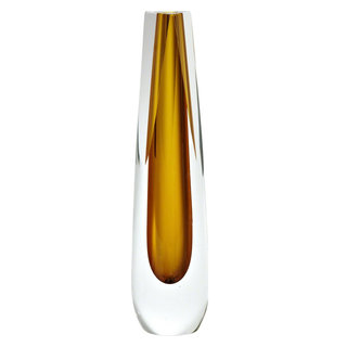 Triangle Cut Glass Vase - Contemporary - Vases - by HedgeApple | Houzz
