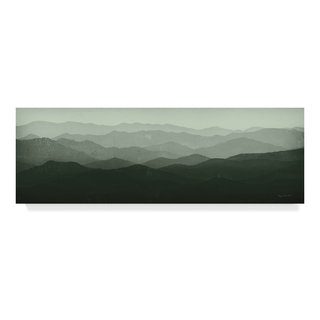 Ryan Fowler 'Green Mountains Panorama' Canvas Art, 8"x24 ...