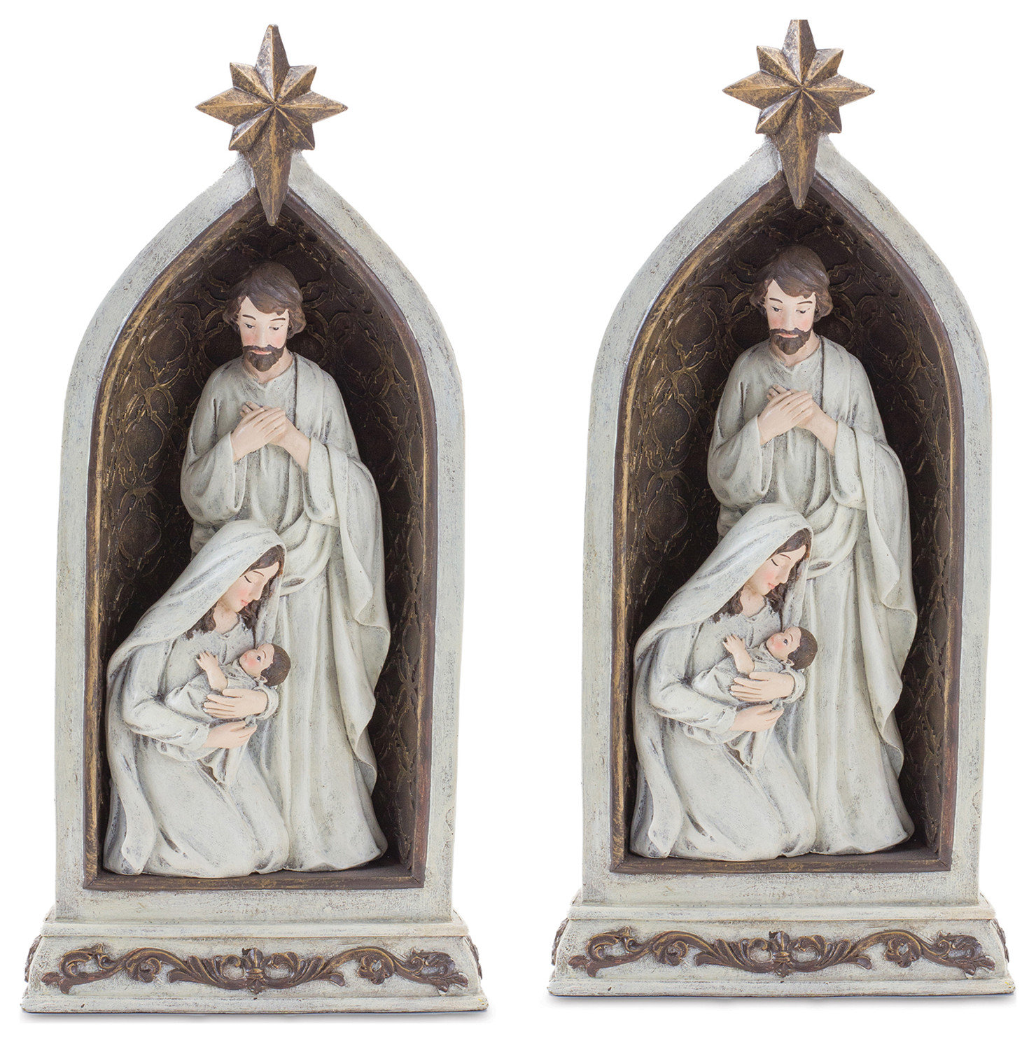 Holy Family Nativity Arch, Set of 2 - Rustic - Holiday Accents And ...