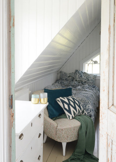 Så inreder du sovrum med snedtak