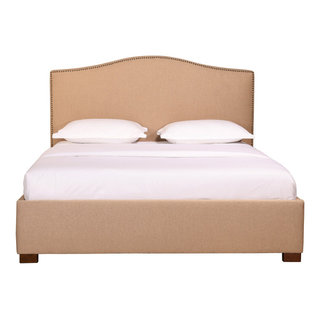 Zale King Bed Oatmeal - Transitional - Platform Beds - by Moe's Home ...