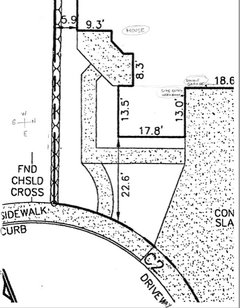Front walkway redesign and material advice (2 photos)