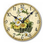 Vintage-Style Victorian Daisy Wall Wall Clock, 12 Inch Diameter ...
