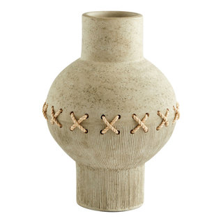 Eratos Vase, Grey, Large, Small - Beach Style - Vases - by CYAN DESIGN ...
