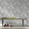 Anzu Slate Frond Wallpaper, Bolt - Tropical - Wallpaper - by Brewster ...