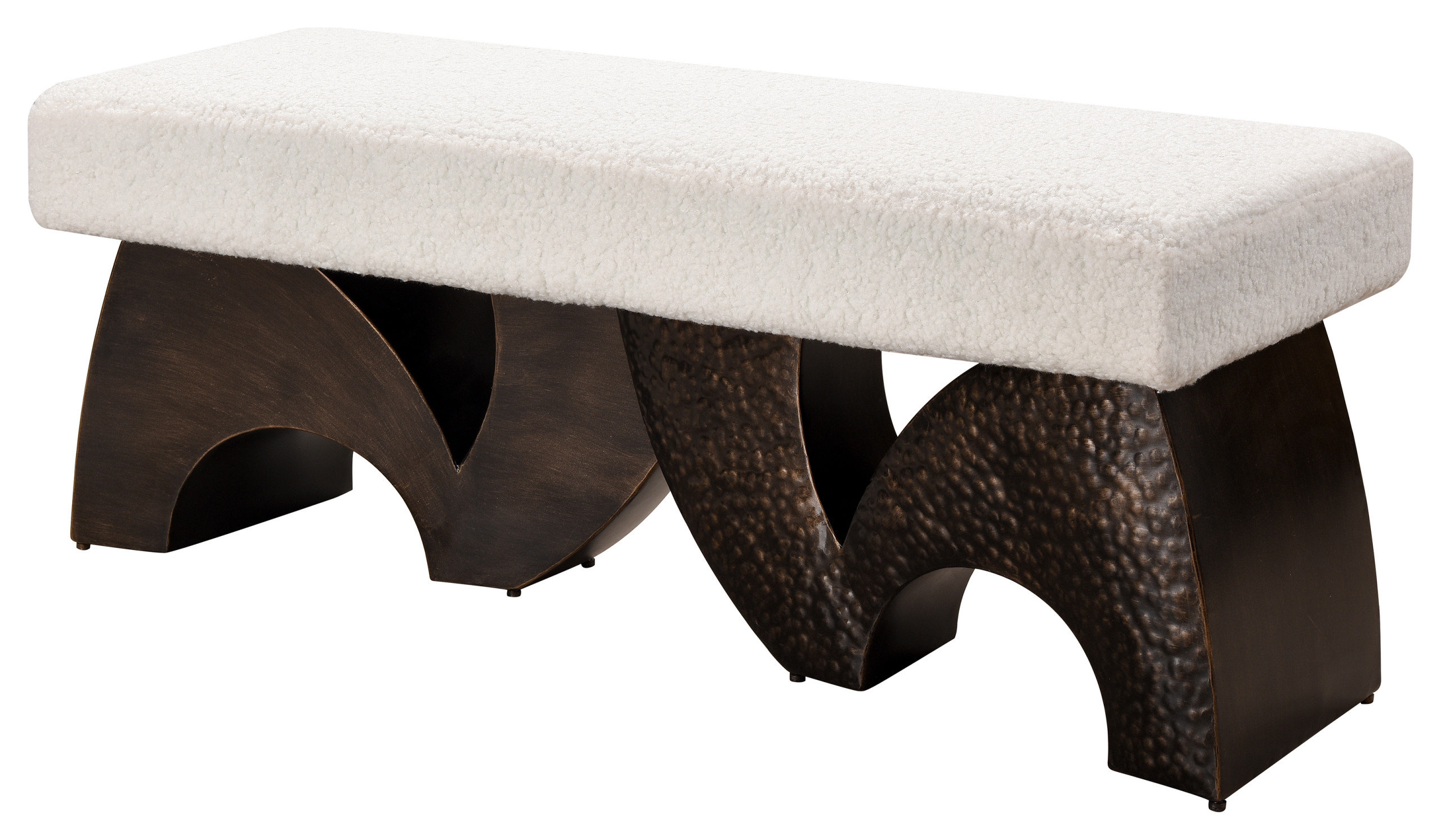 Timber Bench Aged Bronze - Contemporary - Upholstered Benches - by ELK ...