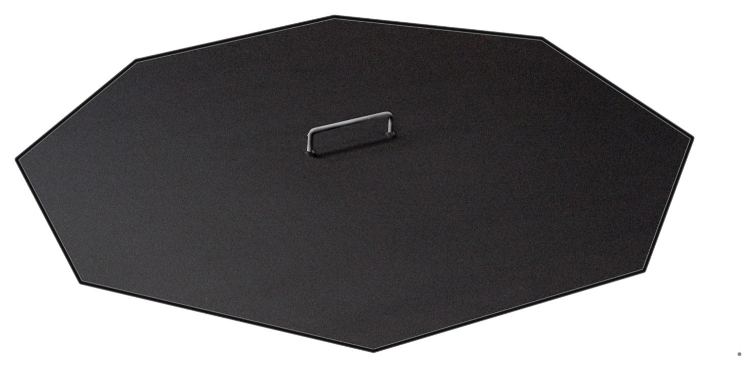 Octagonal Fire Pit Snuffer Cover, Galvanized, 37" - Contemporary - Fire ...
