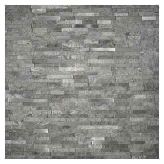Eclipse Interlocking Glass/Stone Mosaic - Contemporary - Mosaic Tile ...