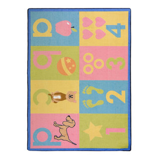 Toddler Basics 10'9" x 13'2" area rug in color Soft - Contemporary ...