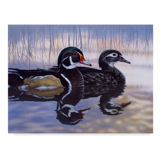 Rusty Frentner 'Just Ducky' Canvas Art, 47"x35" - Rustic - Prints And ...