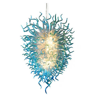 Hand Blown Glass Chandelier - Anemone Style 401 - Contemporary ...